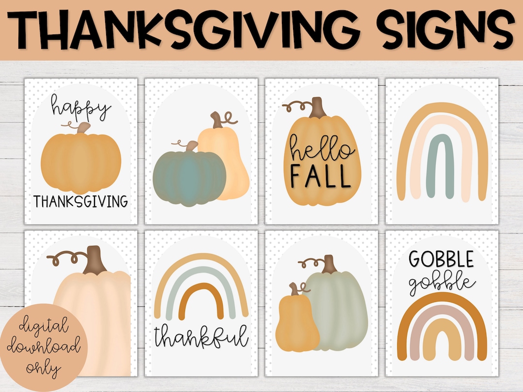 Thanksgiving Classroom Posters | Thanksgiving Classroom Decor ...