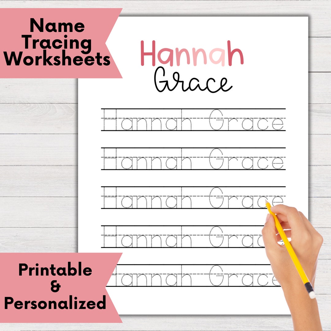 Personalized Name Tracing Worksheet | Name Tracing Worksheet ...