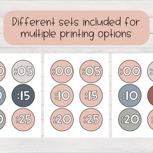 Boho Classroom Clock Labels | Boho Clock Numbers, Boho Rainbow ...