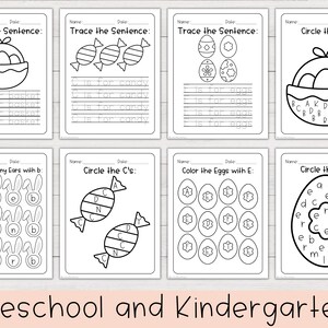Easter Worksheet Bundle | Preschool Worksheets, Kindergarten Worksheets ...