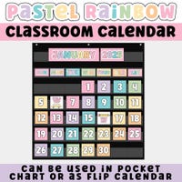 Classroom Calendar Display | Pocket Chart | Composition Notebook ...