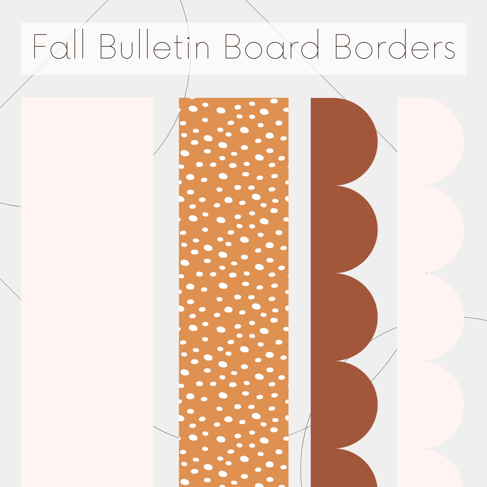 Fall Bulletin Board Borders Fall Classroom Decor Autumn - Etsy