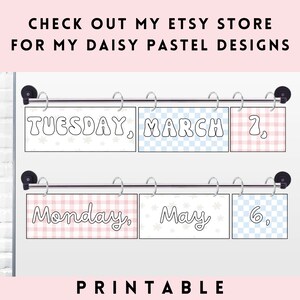 Daisy Pastel Alphabet Posters | Pastel Classroom Decor, Retro Classroom ...