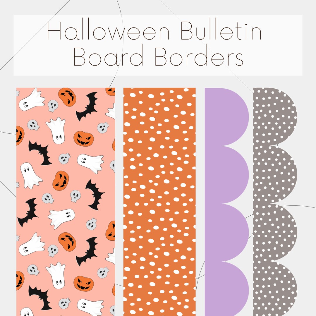 Halloween Bulletin Board Borders | Halloween Classroom Decor, Back to ...