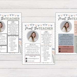 Editable Meet the Teacher Template | Boho Rainbow | Back to School ...