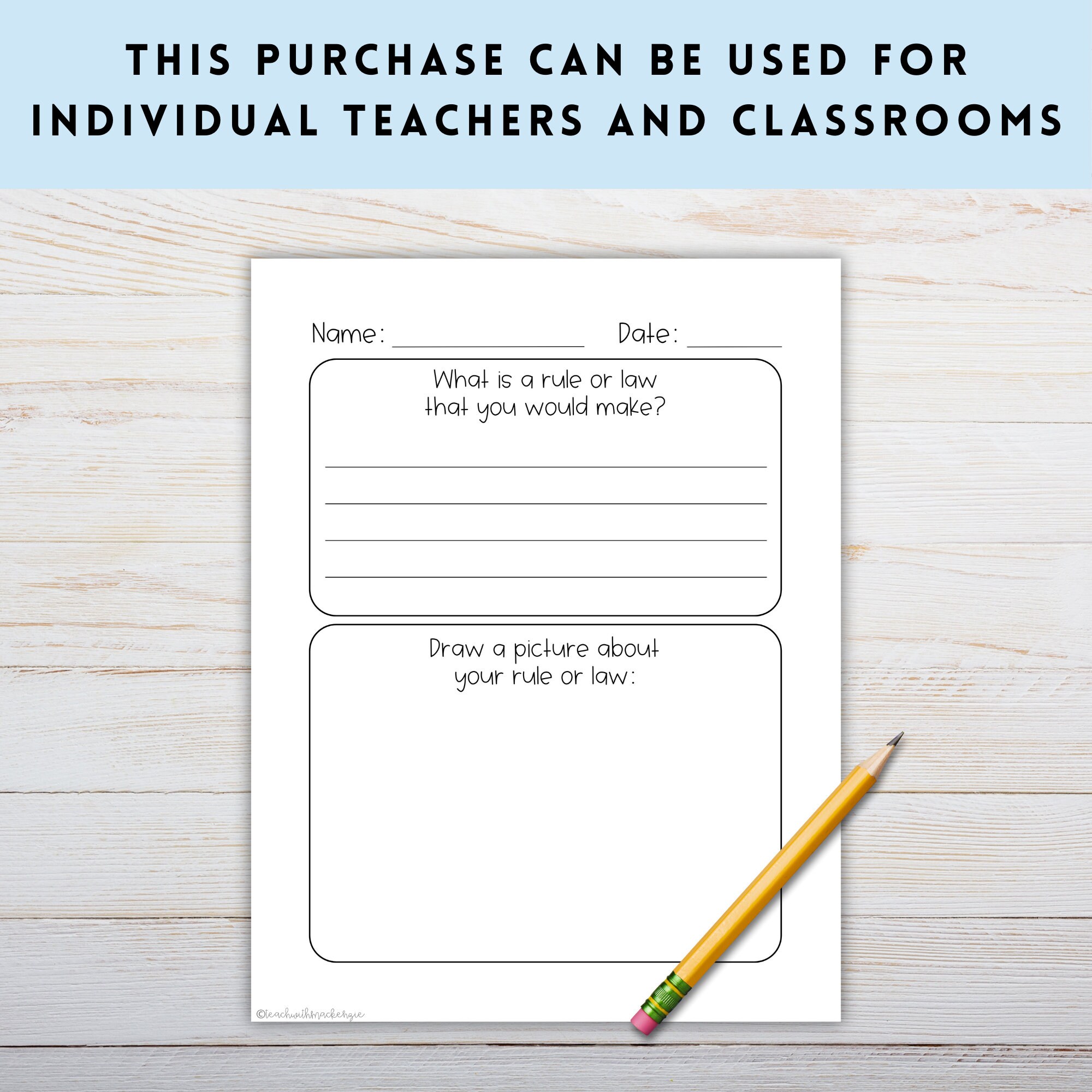 Rules and Laws Worksheets Printable Social Studies Worksheet, First ...