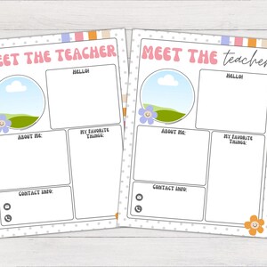 Editable Meet the Teacher Template | Groovy Meet the Teacher Template ...
