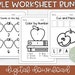 Apple Worksheets Homeschool, Worksheet Bundle, Preschool Worksheets ...