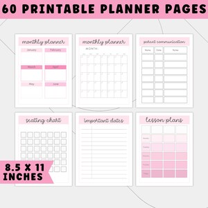 2025-2026 Teacher Planner Printable | Editable Teacher Planner PDF ...