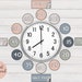 Boho Classroom Clock Labels | Boho Clock Numbers, Boho Rainbow ...