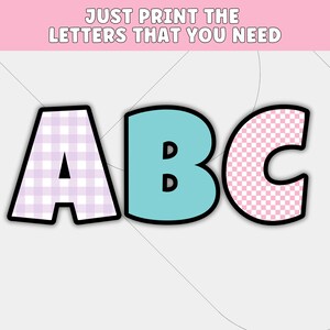 Pastel Rainbow Bulletin Board Letters for Pastel Rainbow Classroom ...