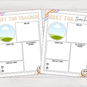 Editable Meet the Teacher Template | Groovy Meet the Teacher Template ...