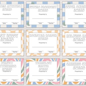 Retro End of the Year Awards | Classroom Awards, Retro Classroom Decor ...