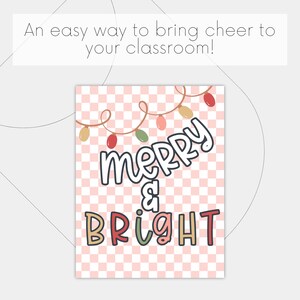 Retro Christmas Posters for Classroom, Printable Christmas Posters for ...