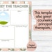 Cactus Meet the Teacher Template | Editable Template, Back to School ...