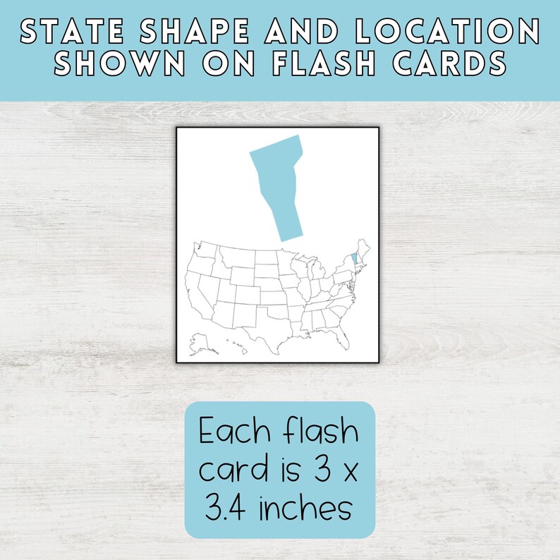 United States of America Flash Cards and Maps, USA Maps and Flash Cards ...