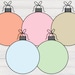 Christmas Ornament Clipart Pastel Rainbow | Christmas Ornaments ...