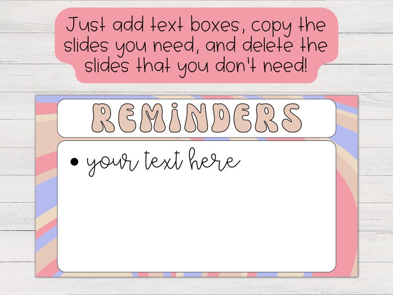 Retro Slides Templates Editable Slides Template Powerpoint - Etsy