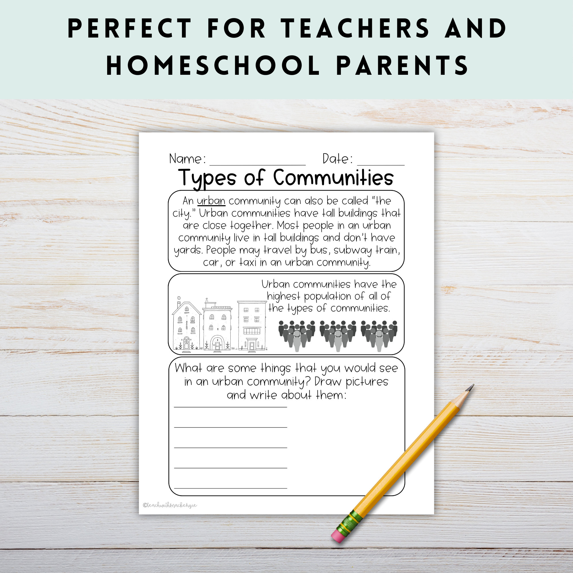 Types of Communities Worksheets Printable Social Studies Worksheet ...