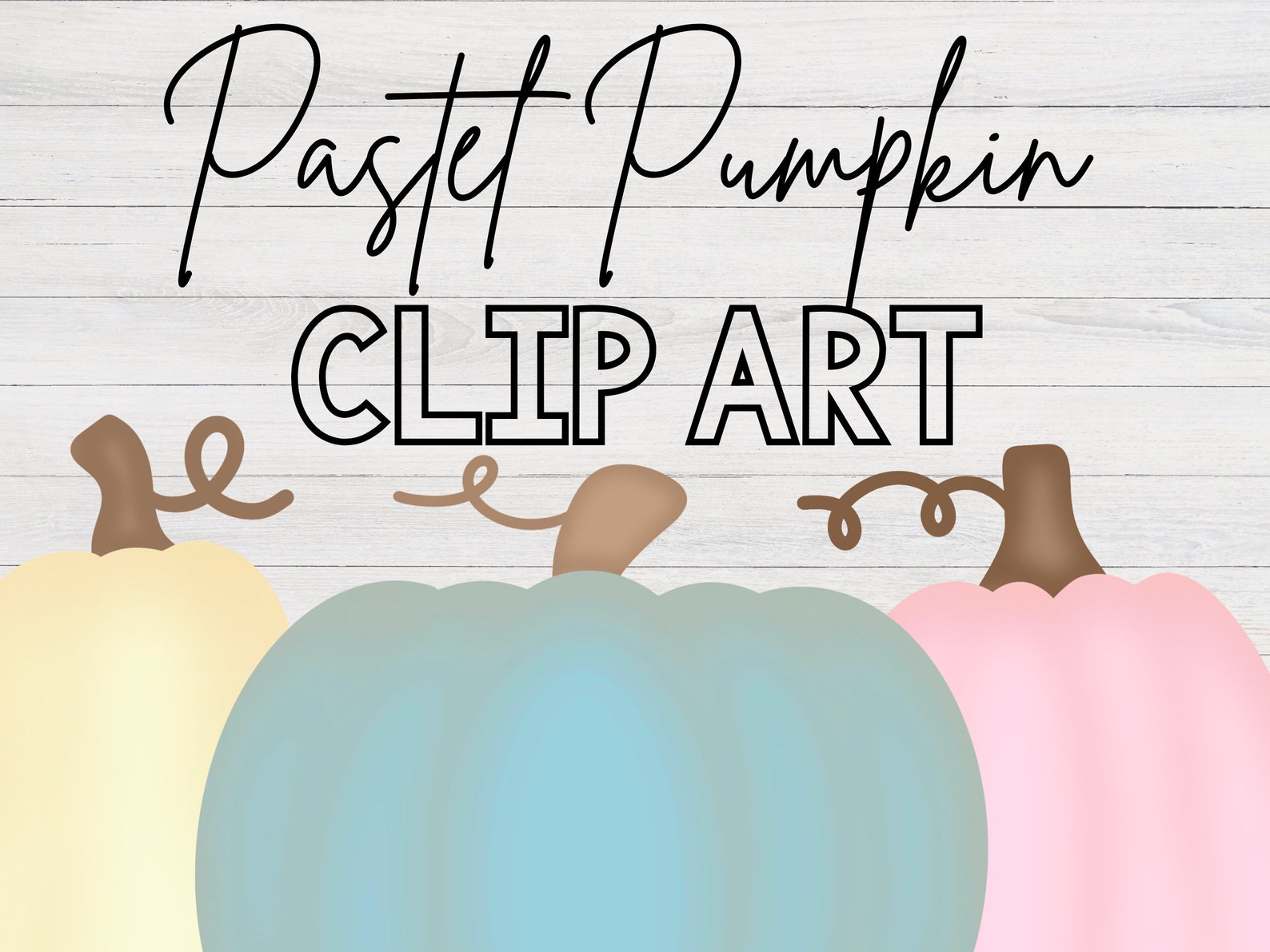 Pastel Rainbow Pumpkin Clipart Fall Clipart Thanksgiving - Etsy
