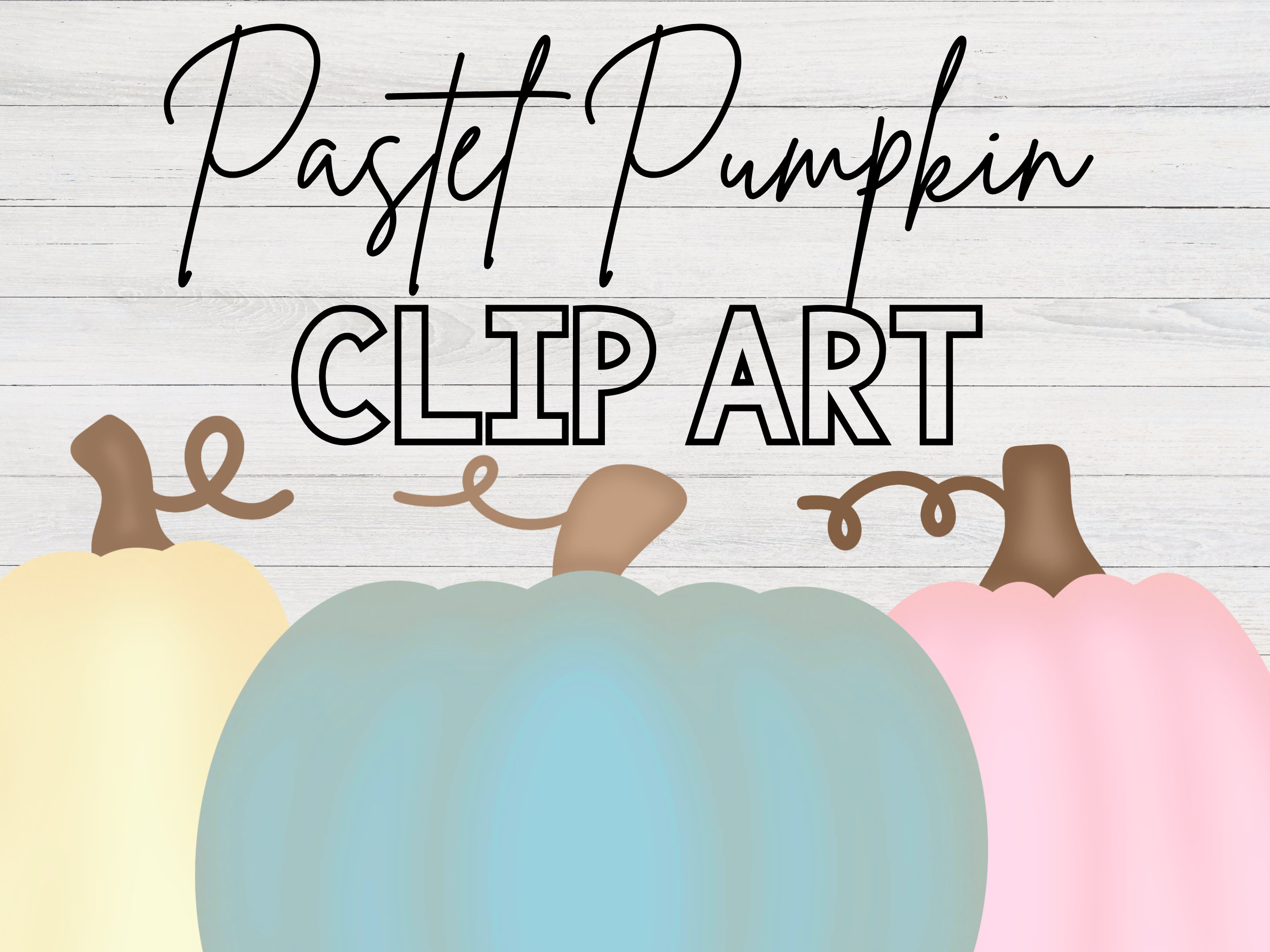Pastel Rainbow Pumpkin Clipart Fall Clipart, Thanksgiving Clipart ...