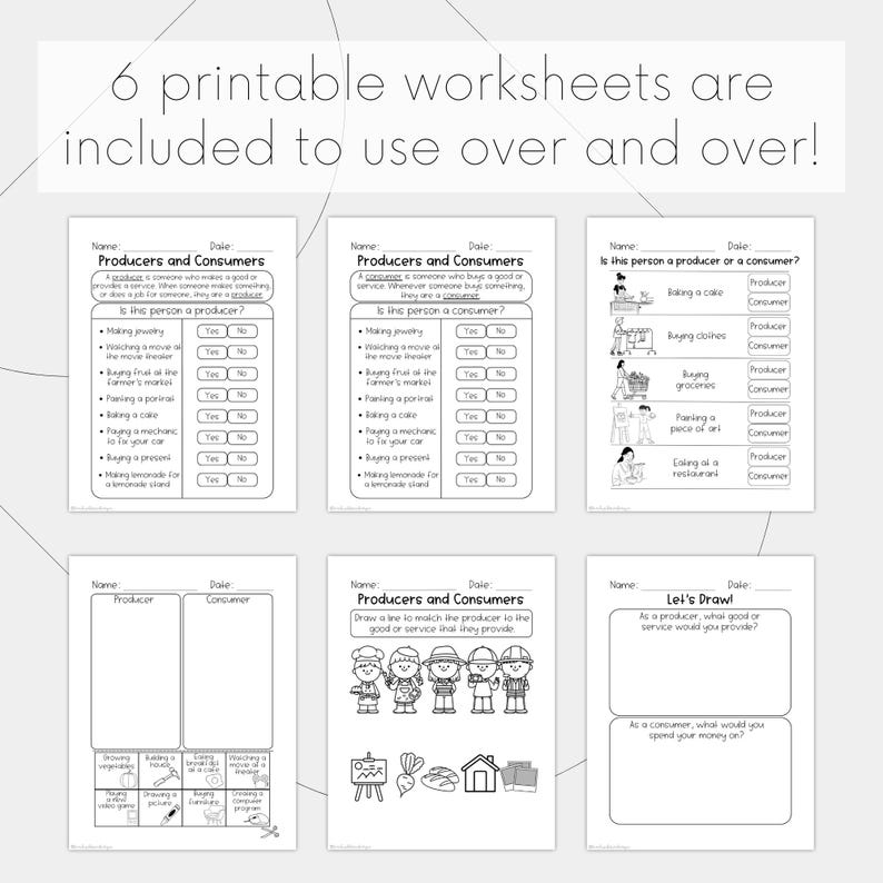 Producers and Consumers Worksheets for First Grade Worksheet ...