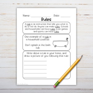 Rules and Laws Worksheets | Printable Social Studies Worksheet, First ...