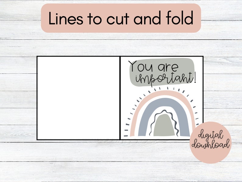 Boho Rainbow Valentine's Day Cards Printable Valentine's Day Cards ...