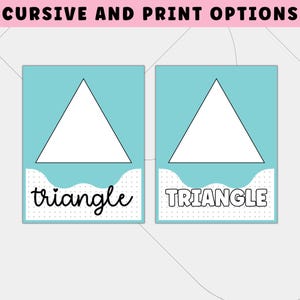 Printable Pastel Rainbow Shape Posters | Classroom Decor, Educational ...