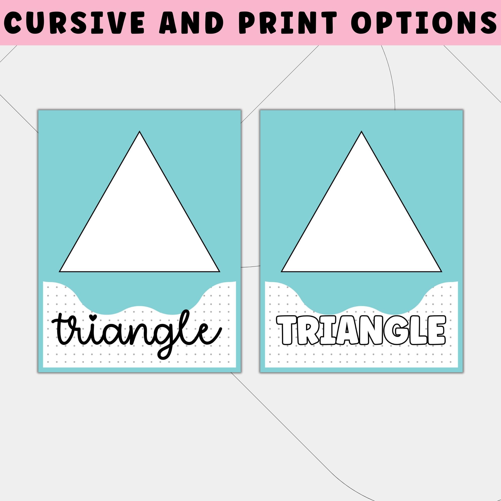 Printable Pastel Rainbow Shape Posters | Classroom Decor, Educational ...