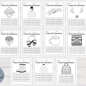 Winter Worksheet Bundle for Kindergarten and Preschool | Homeschool ...