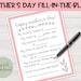 Mother's Day Fill-in-the-blank Worksheet Mother's Day Fill in the Blank ...