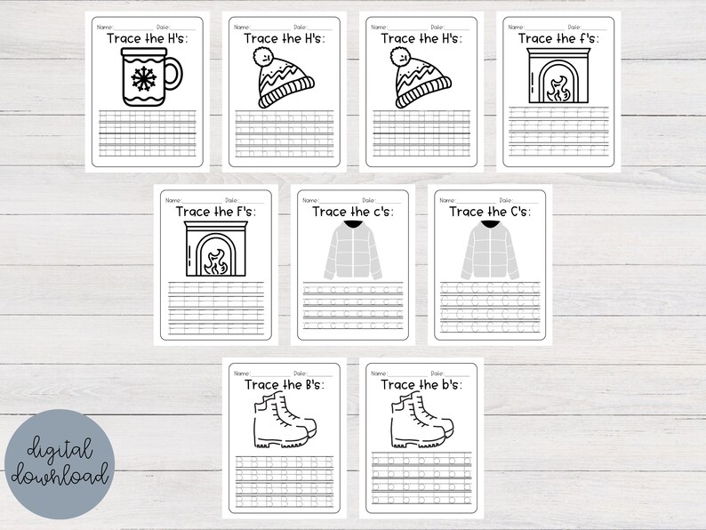 Winter Worksheet Bundle for Kindergarten and Preschool | Homeschool ...