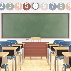 Boho Rainbow Number Posters, Classroom Decor, Classroom Posters ...