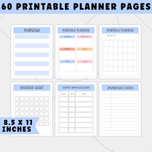 Printable and Editable Teacher Planner | 2025-2026 Digital Teacher ...