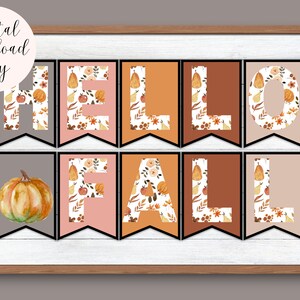 Hello Fall Classroom Banner | Bulletin Board Banner, Classroom Decor ...