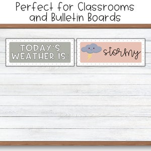 Boho Rainbow Weather Label Cards | Polka Dots, Classroom Decor ...
