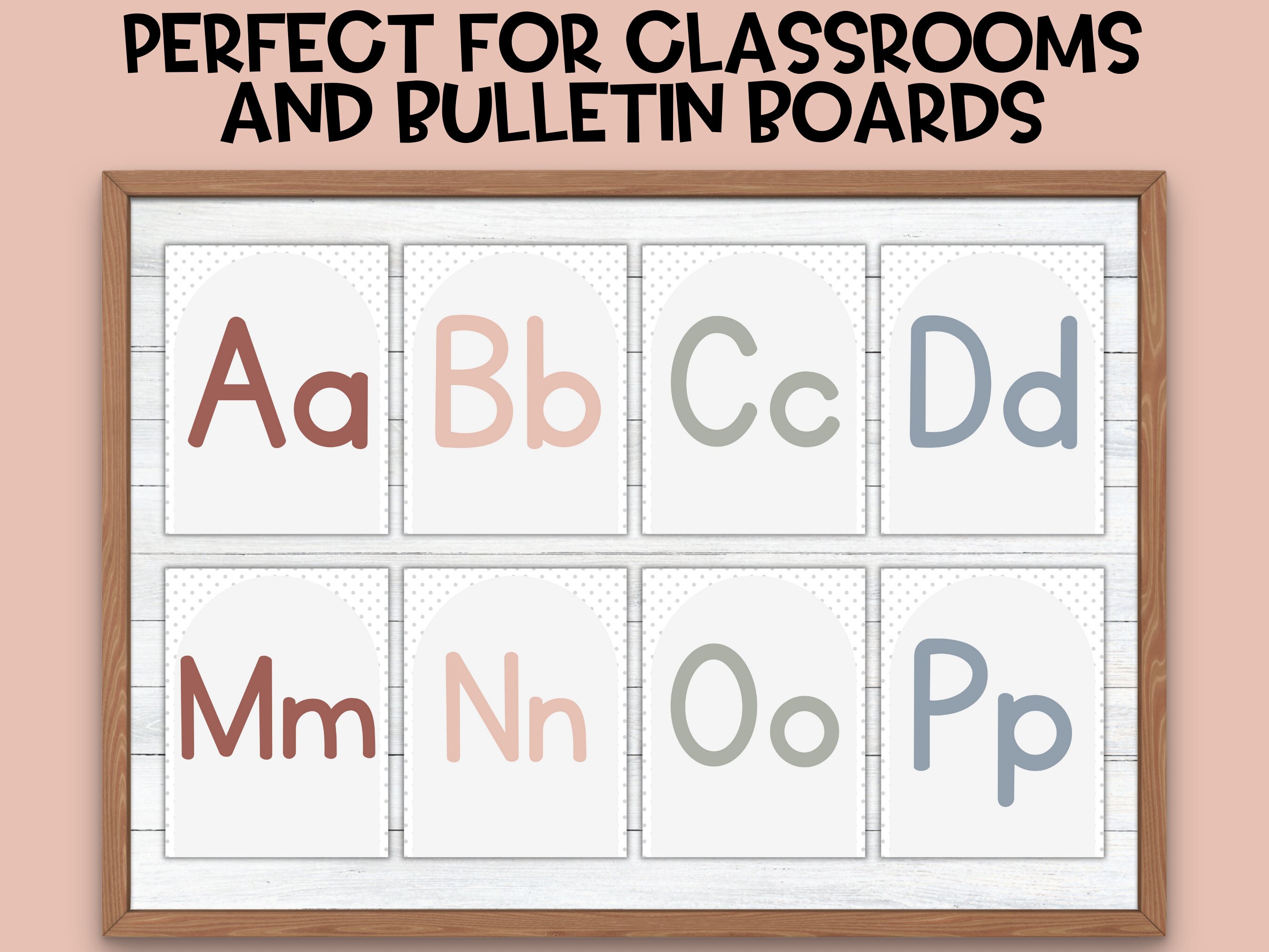 Boho Rainbow Alphabet Posters | Classroom Decor, Printable Wall Art ...