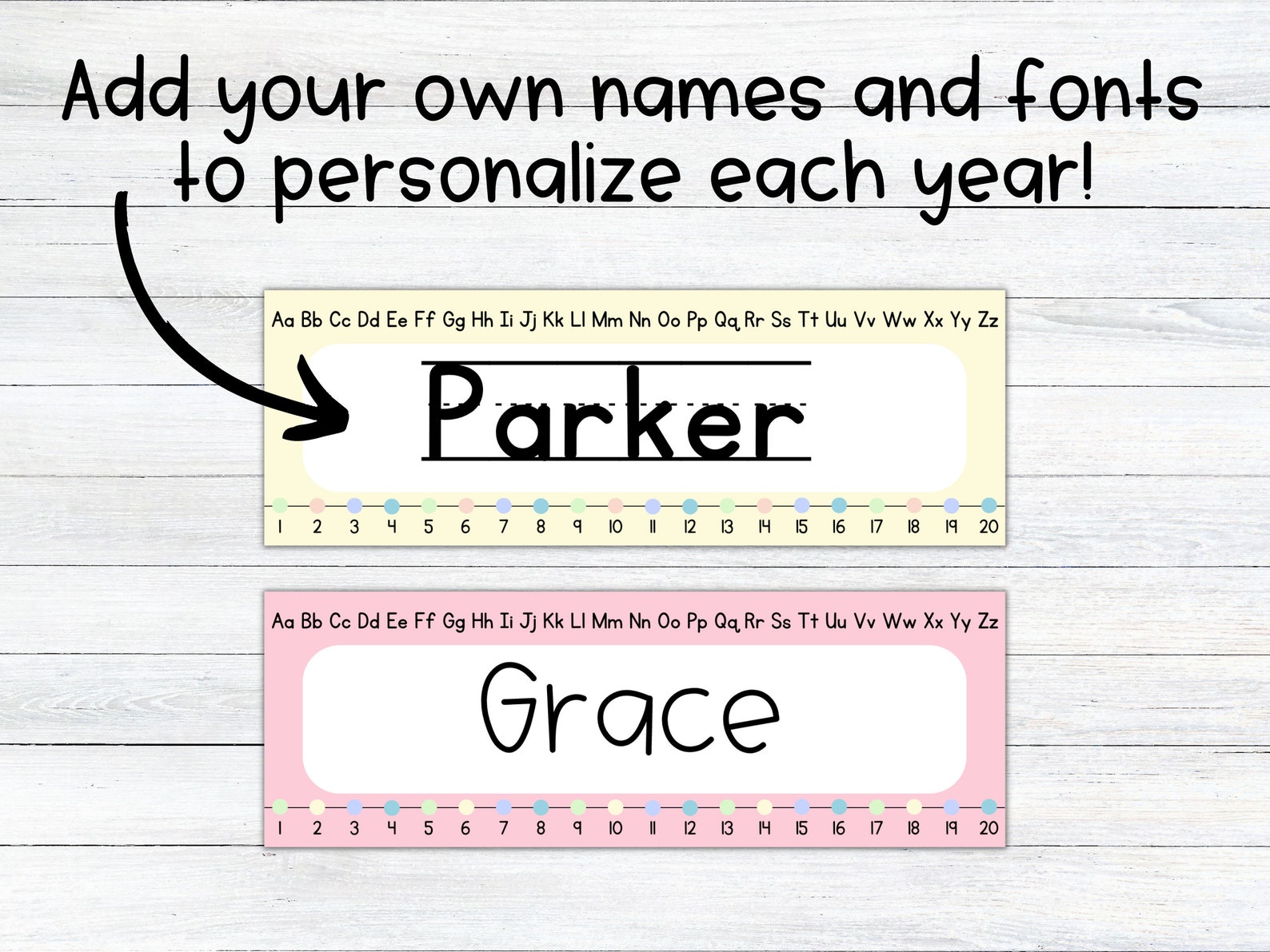 Pastel Rainbow Desk Name Tags | Editable | Classroom Decor, Back to ...