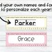 Pastel Rainbow Desk Name Tags | Editable | Classroom Decor, Back to ...