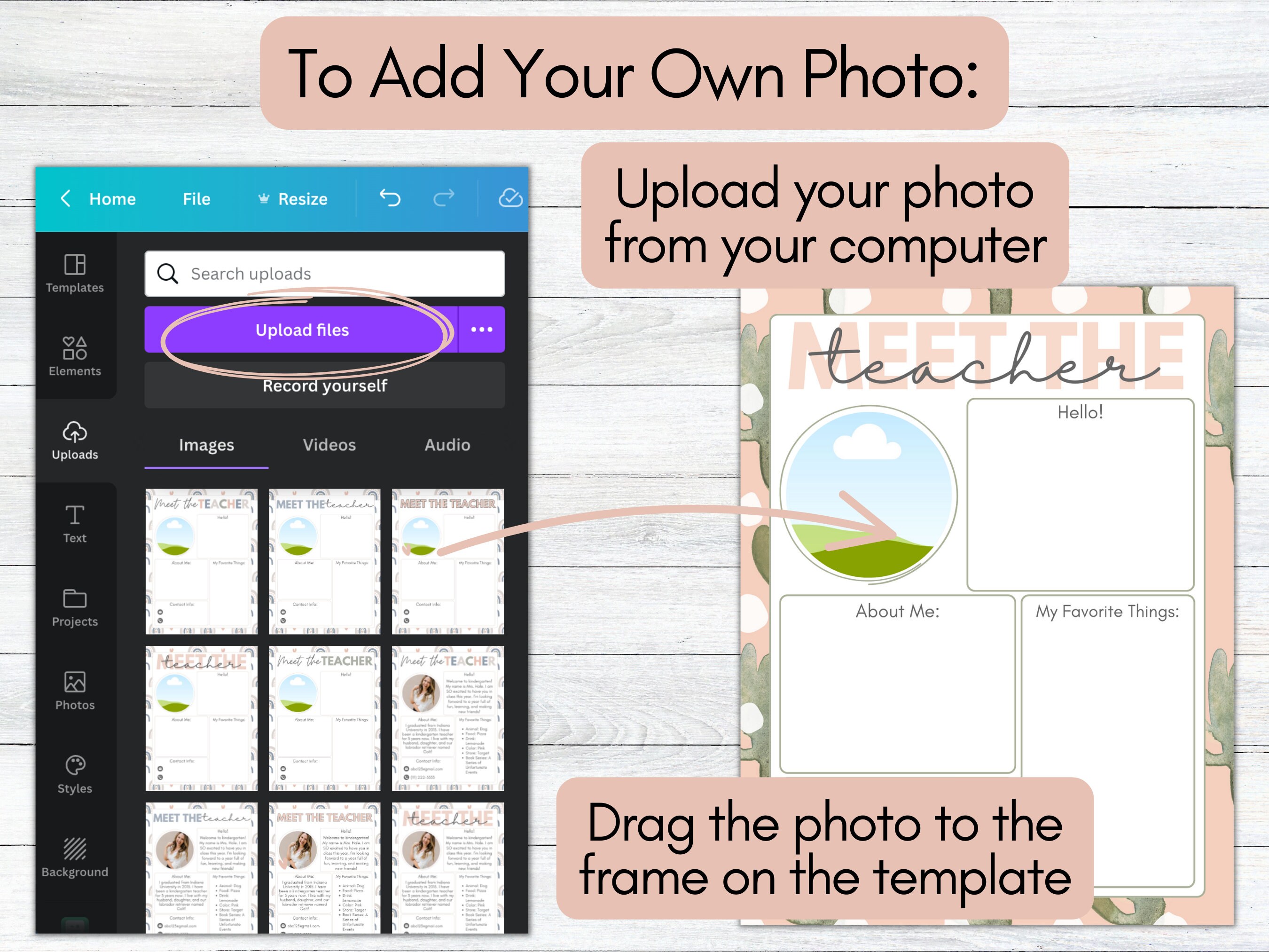 Cactus Meet the Teacher Template | Editable Template, Back to School ...