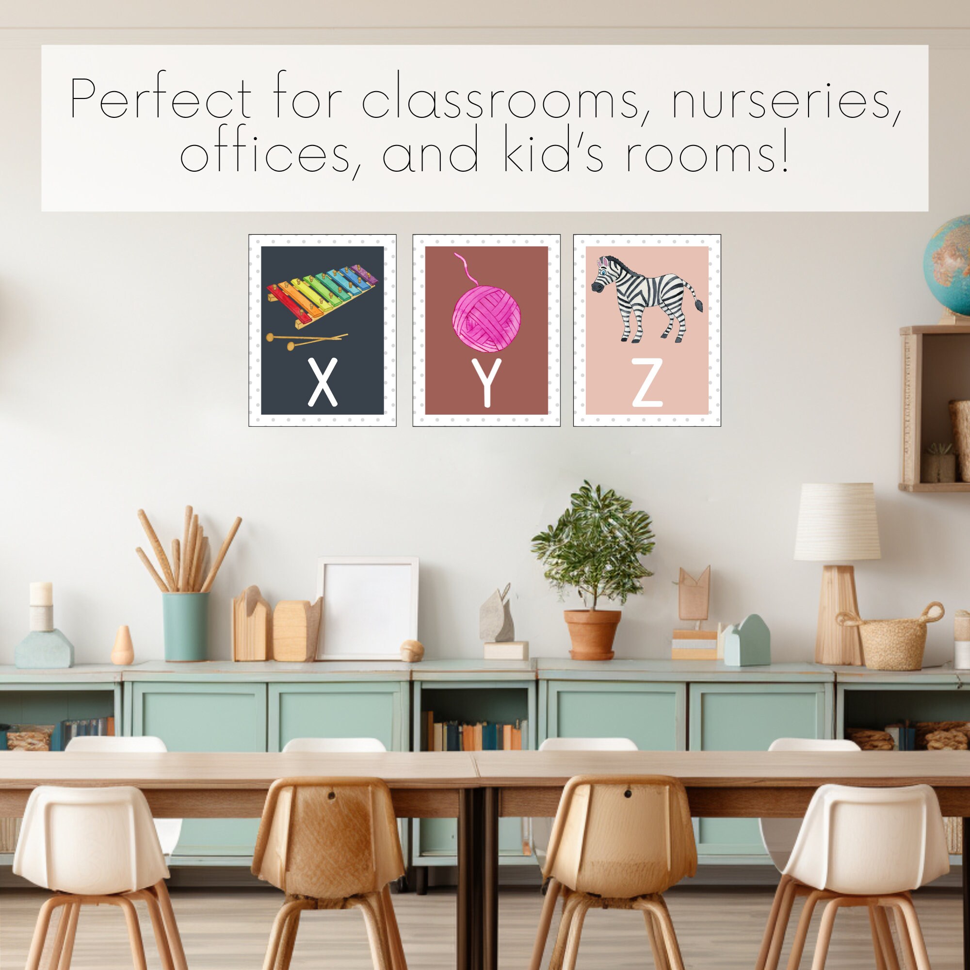 Boho Rainbow Watercolor Alphabet Posters for Boho Classroom Decor ...