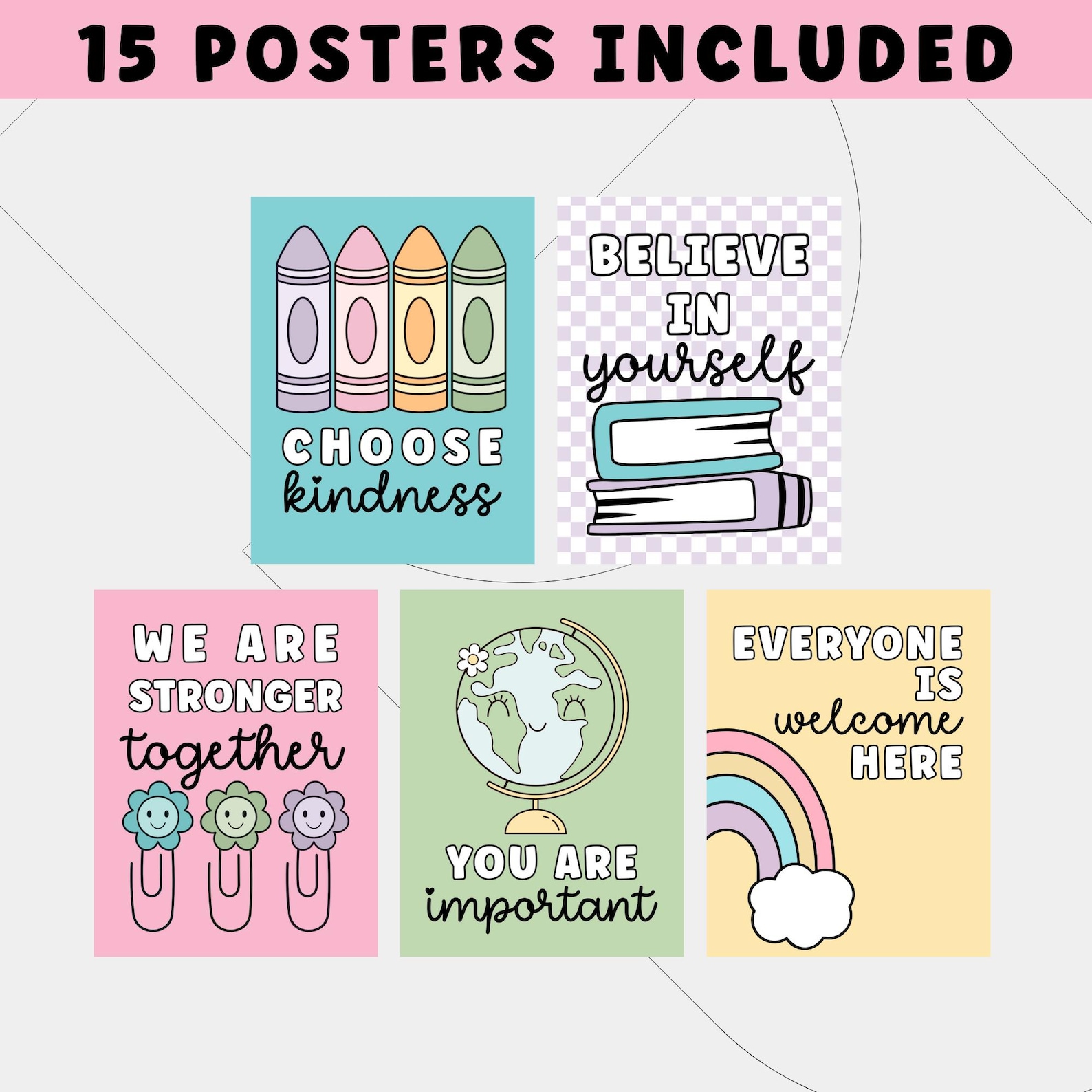 Motivational Posters for Classroom | Inspirational Posters for Pastel ...