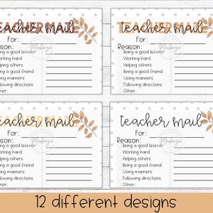 Printable Teacher Mail | Fall, Watercolor, Back to School, Teacher ...