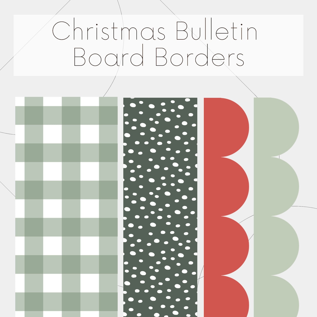 Christmas Bulletin Board Borders | Christmas Classroom Decor, Winter ...
