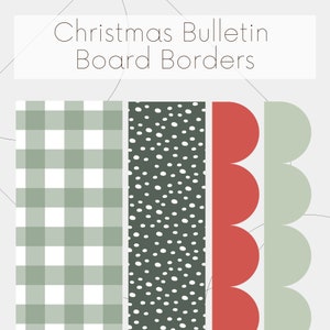 Christmas Bulletin Board Borders | Christmas Classroom Decor, Winter ...