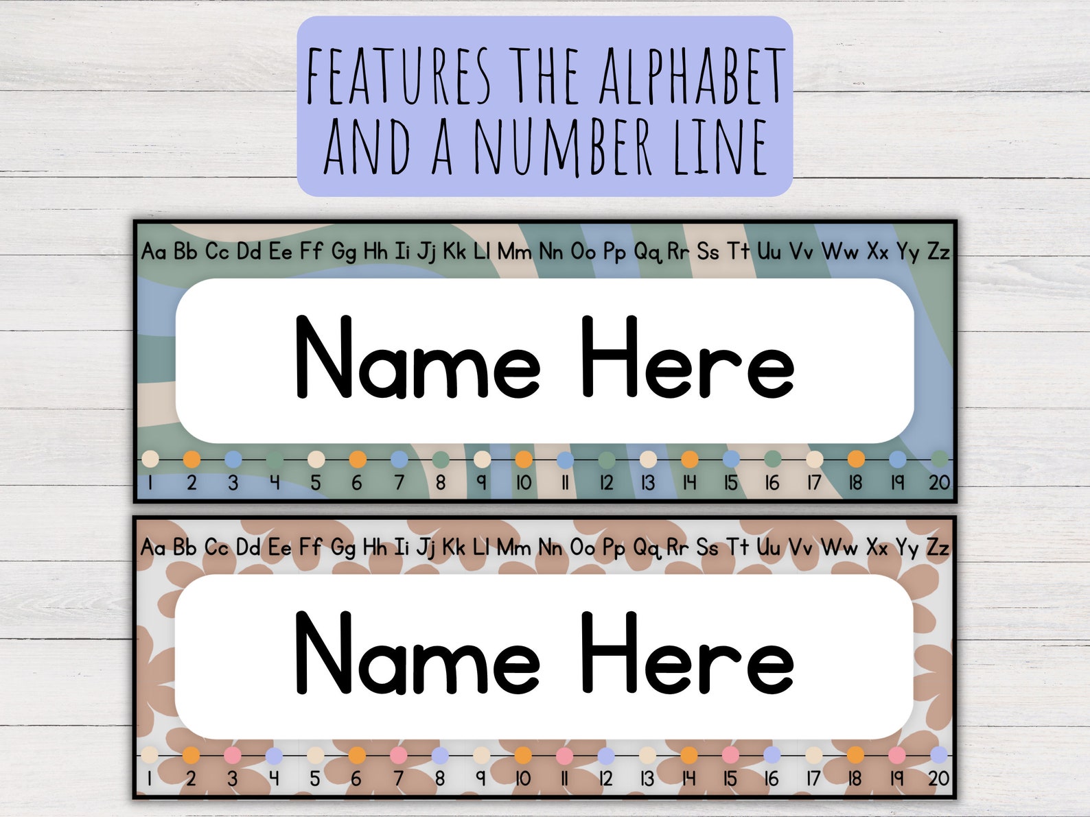 Retro Desk Name Tags Retro Classroom Decor, Groovy Classroom Decor ...