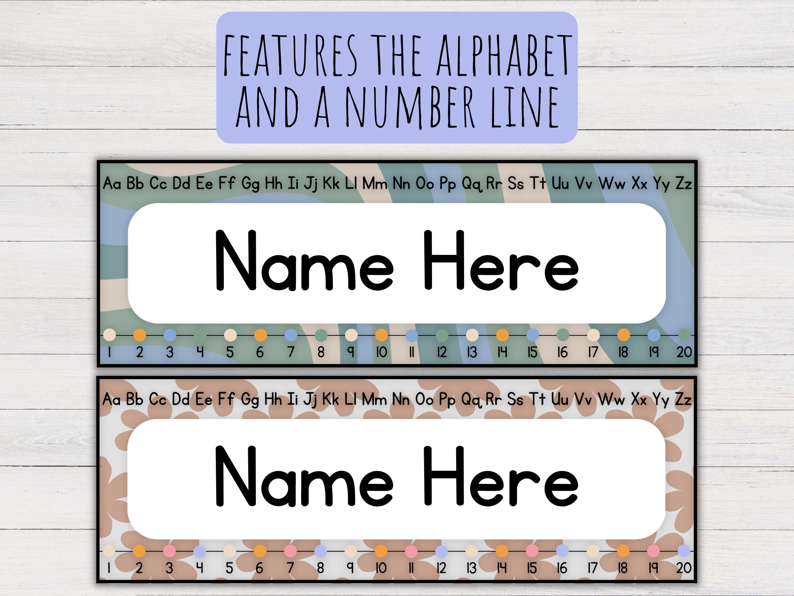 Retro Desk Name Tags Retro Classroom Decor, Groovy Classroom Decor ...