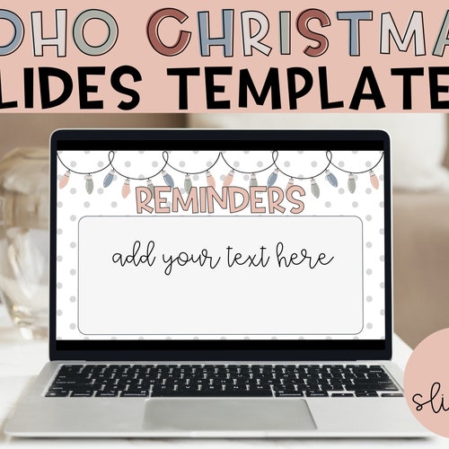 Modern Christmas Google Slides Templates - Etsy