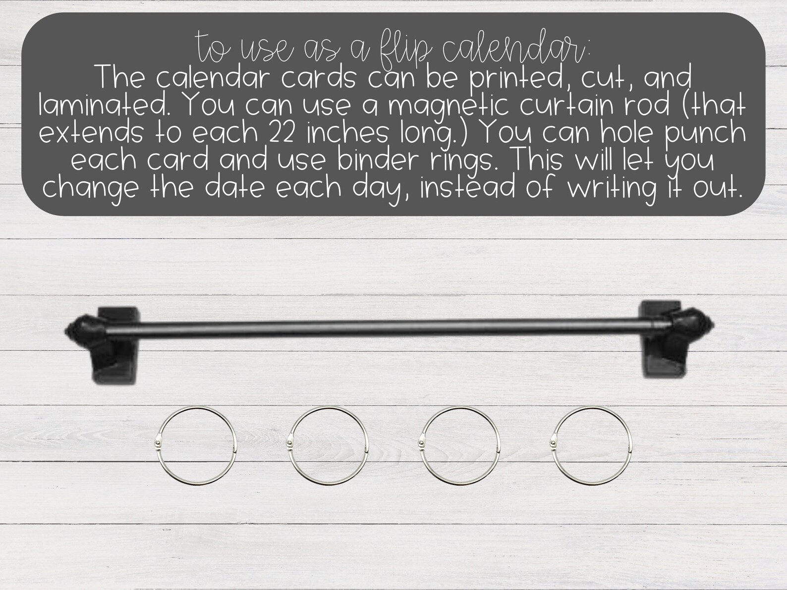 Black and White Flip Calendar Black and White Classroom - Etsy